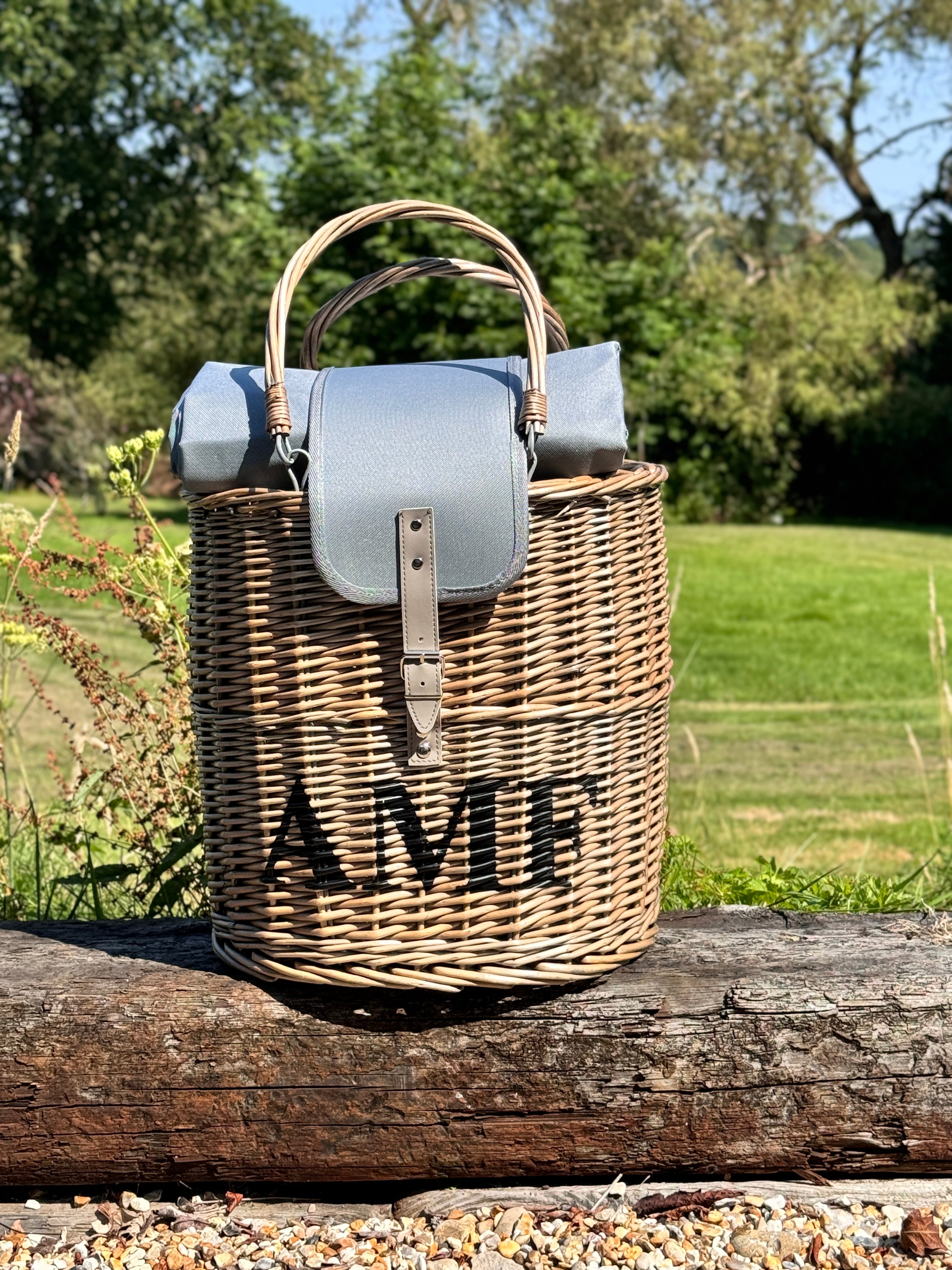 Oval Grey Chiller Hamper Basket – The Colourful Garden Company