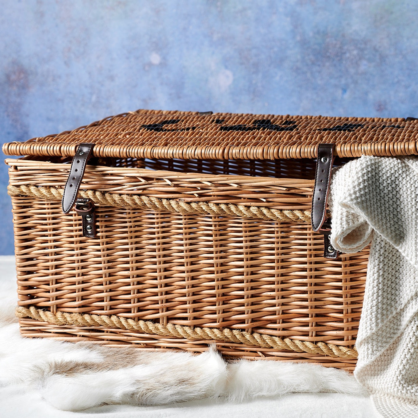 Personalised Full Buff Willow Trunk With Leather Straps – The Colourful ...